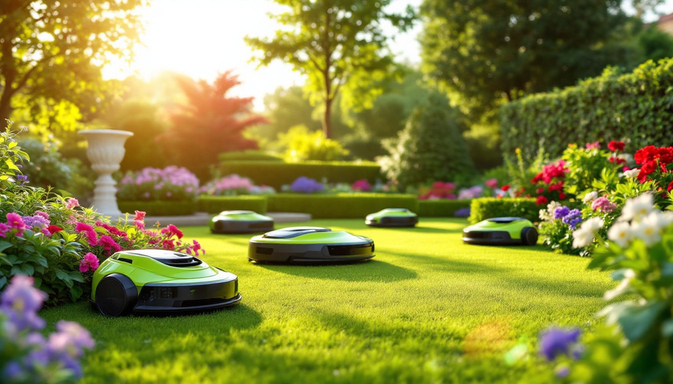 Découvrez les robots tondeuses idéaux pour vos jardins de 1000 m² 🌿🤖